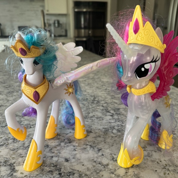 My Little Pony | Toys | 2 Princess Celestia Unicorns From My Little Pony Lights Up | Poshmark